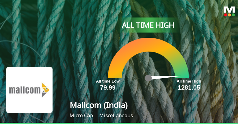 Mallcom (India) Ltd's Stock Reaches All-Time High, Outper...