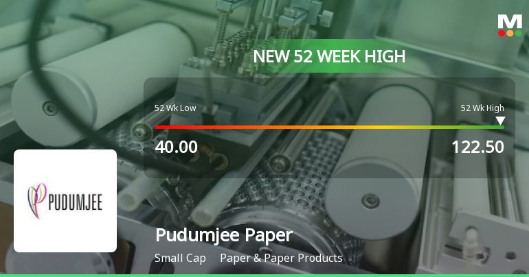 Pudumjee Paper Products Ltd. Achieves 52-Week High and Re...