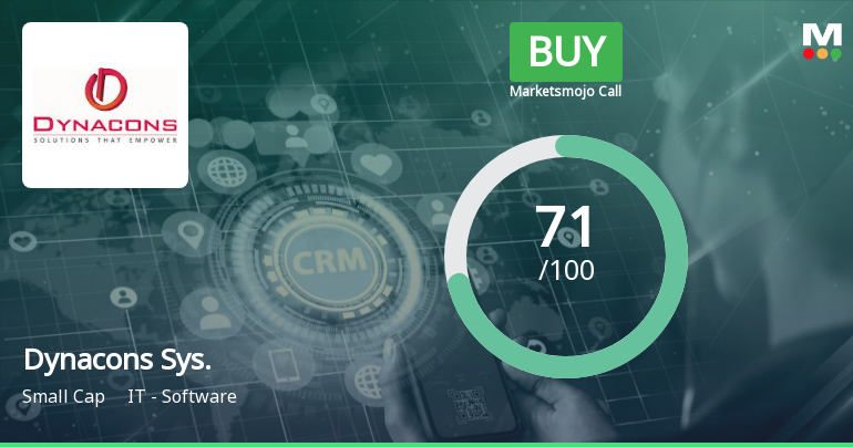 Dynacons Systems & Solutions Receives Upgraded 'Buy' Rating, Shows ...