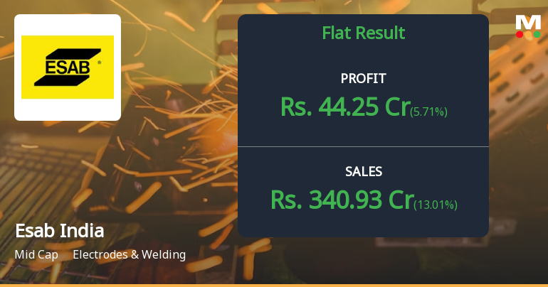 Esab India's Q1 financials show steady performance with s...