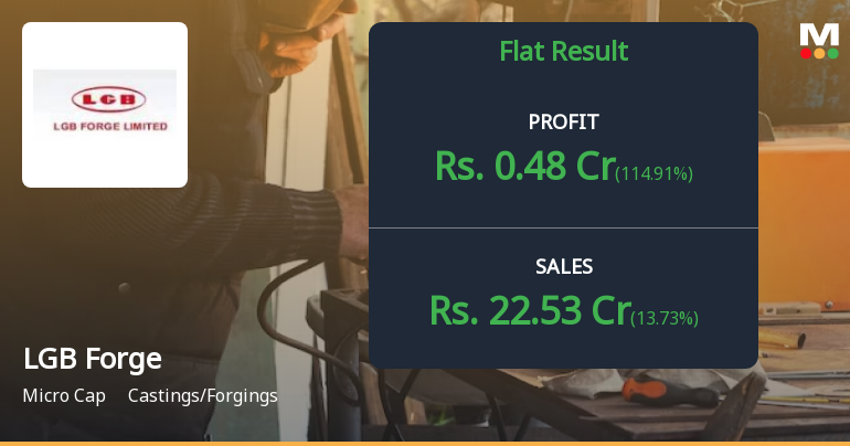 LGB Forge Announces Q1 FY25 Financial Results, Operating Cash Flow and EPS Show Improvement