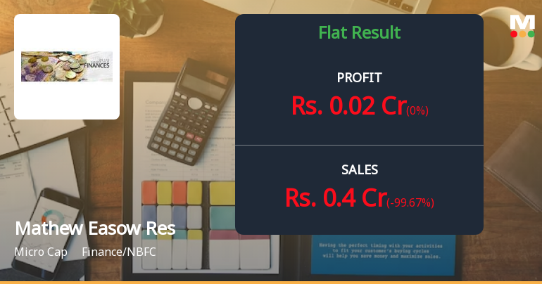 Mathew Easow Res Reports Mixed Performance in Q1 2024 Fin...
