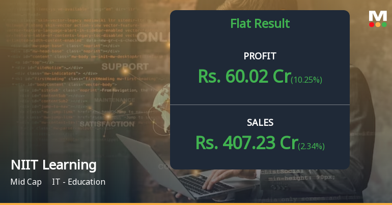 NIIT Learning Systems Shows Mixed Performance in Q1 FY25 Financial Results