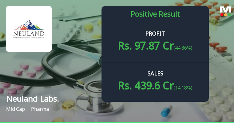 Neuland Laboratories Reports Strong Financial Performance in Q1 FY25 ...