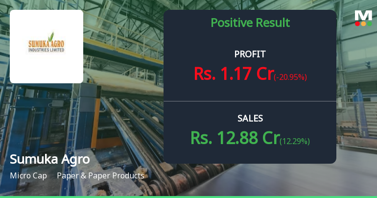 Sumuka Agro Industries Shows Positive Growth in Recent Financial Results