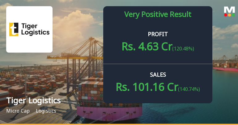 Tiger Logistics (India) Reports Impressive Financial Results for Q1 FY25