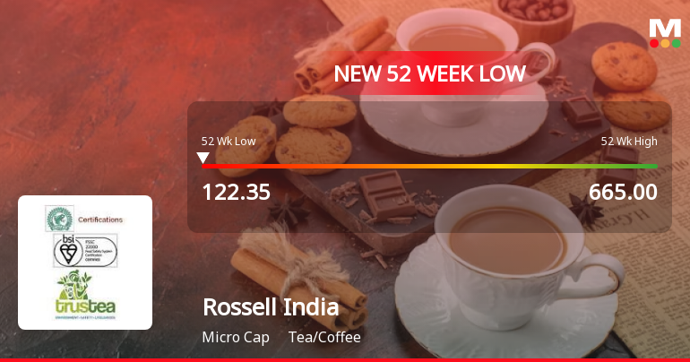 Rossell India's Stock Hits 52-Week Low, Underperforming Sector by -4.58%