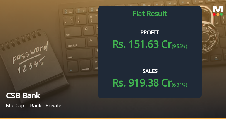 CSB Bank Reports Flat Q3 FY24-25 Results Amid Mixed Financial Indicators