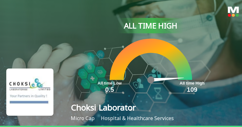 Choksi Laboratories Sees Revision in Its Score Amid Strong Market ...