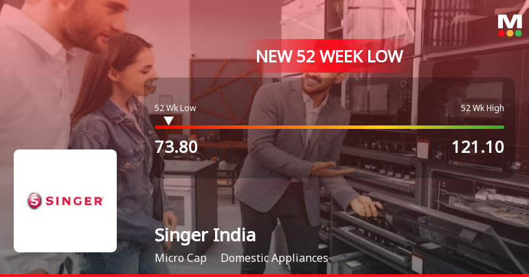 Singer India Experiences Revision in Stock Evaluation Amidst 52-Week ...