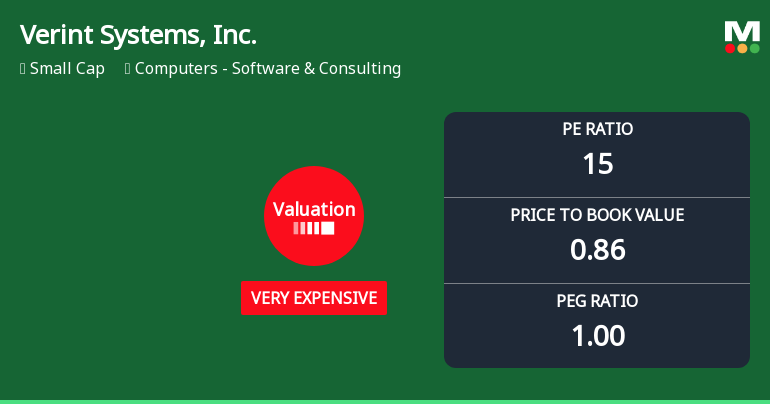 Verint Systems Experiences Revision in Its Stock Evaluation Amid ...