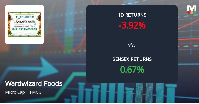 Wardwizard Foods & Beverages Ltd Faces Selling Pressure w...