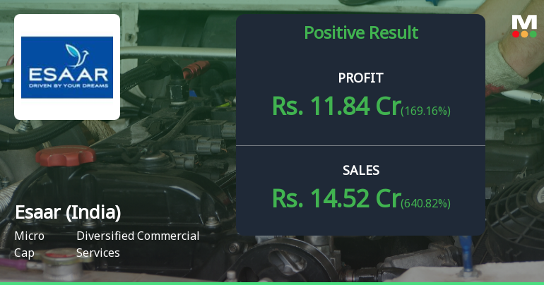 Esaar (India) Q2 FY26: Sharp Profit Swing Masks Volatile ...