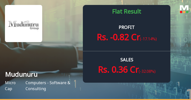 Mudunuru Ltd Q2 FY17: Deep Losses Persist as Software Ven...