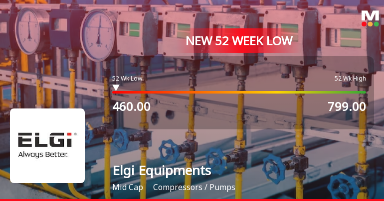 Elgi Equipments Faces Significant Stock Volatility Amid B...