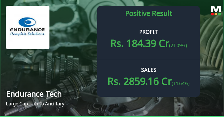 Endurance Technologies Reports Strong Profit Growth Amid ...