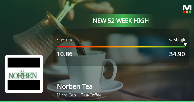 Norben Tea & Exports Achieves 52-Week High Amid Strong Ma...