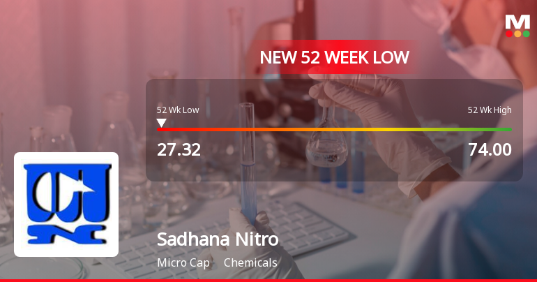 Sadhana Nitro Chem Faces Significant Price Pressure Amidst Market ...