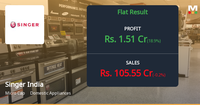 Singer India Reports Stable Q3 FY24-25 Results Amid Significant PAT ...