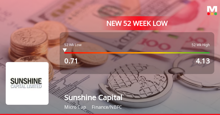 Sunshine Capital Faces Significant Volatility Amid Broader Market Gains and Declining Sales