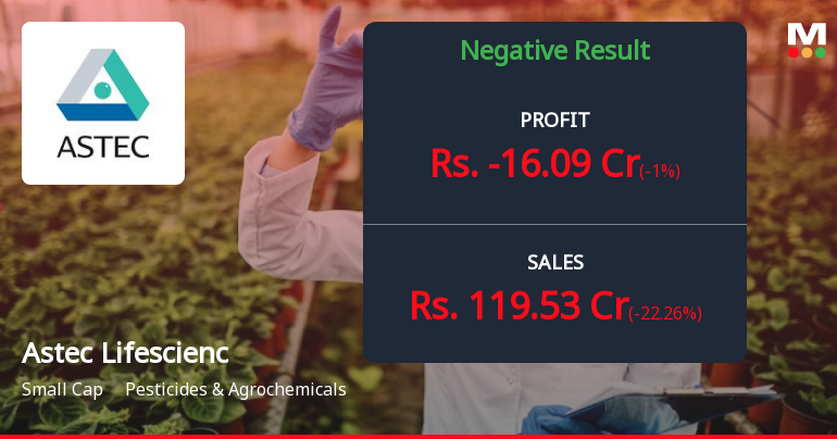 Astec Lifesciences Reports Financial Struggles Amid Declining Sales and ...