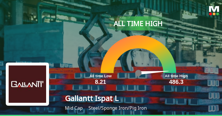 Gallantt Ispat Reaches All-Time High Amidst Mixed Market Performance