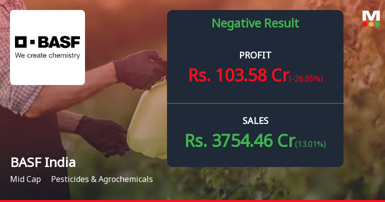 BASF India Reports Declining Financial Performance Amidst Sales Challenges in March 2025