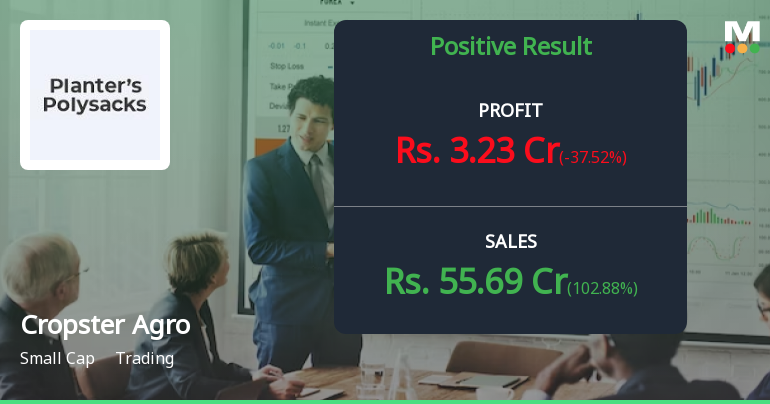 Cropster Agro Reports Strong Sales Growth Amid Profitability Challenges ...