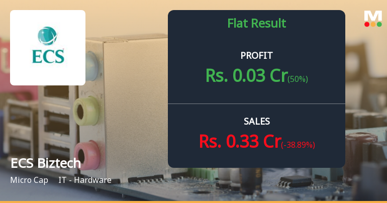 ECS Biztech Reports Mixed Financial Results Amid Operational Strengths ...