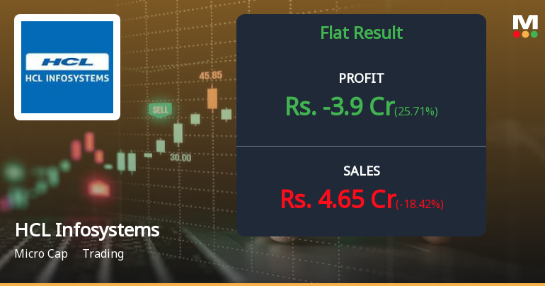 HCL Infosystems Reports Mixed Financial Results Amidst Declining Sales ...