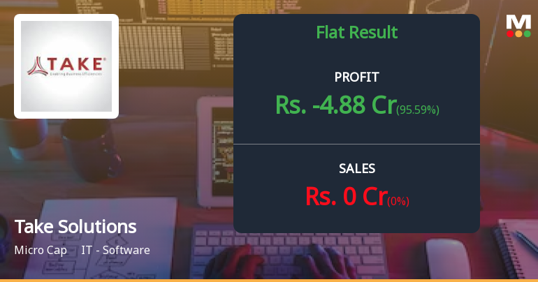 Take Solutions Reports Significant PAT Growth Amid Mixed Financial Metrics in May 2025