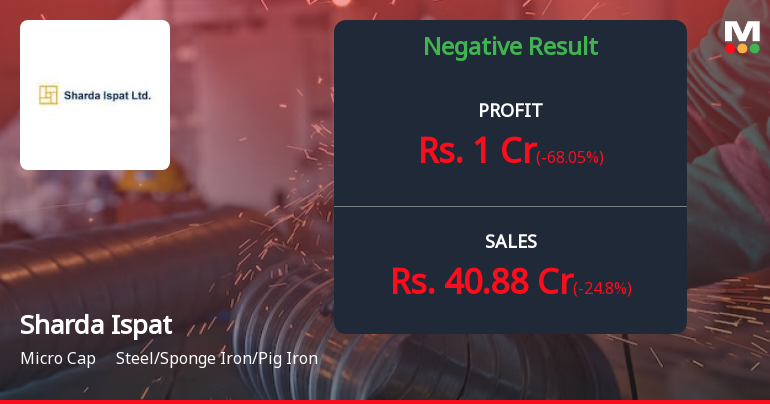 Sharda Ispat Reports Decline in Financial Metrics for May 2025 Results