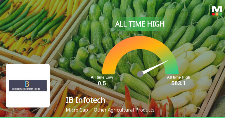 IB Infotech Enterprises Ltd Hits All-Time High at Rs.583....