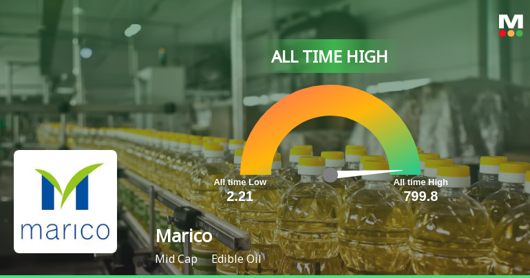 Marico Ltd. Stock Hits All-Time High at Rs.799.8 on 19 Fe...