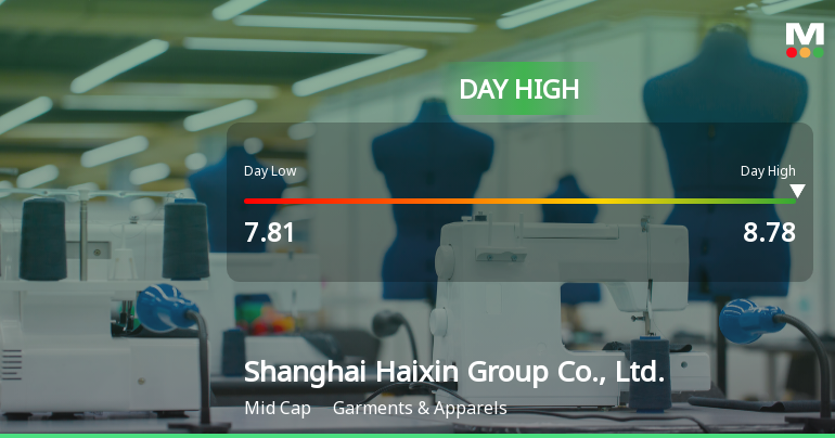 Shanghai Haixin Group Hits Day High with 10.03% Surge in ...