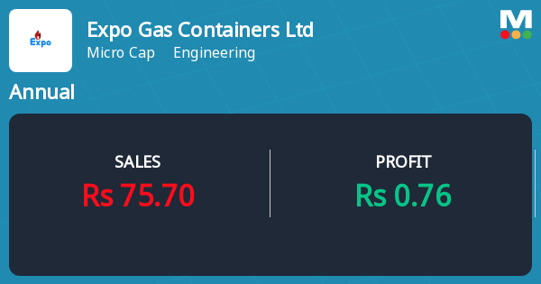 Expo Gas Containers Ltd Annual Results: Standalone & Consolidated Reports | Financial Analysis ...