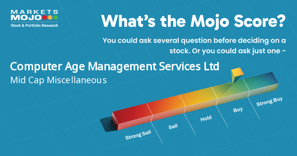 Computer Age Management Services Ltd Share Price - Live BSE/NSE Updates ...