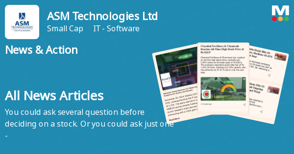 ASM Technologies Ltd () News & Corporate Actions | Announcements, Board ...