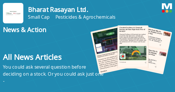 Bharat Rasayan Ltd (BHARATRAS) News & Corporate Actions | Announcements ...