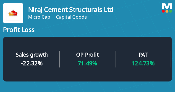 Niraj Cement Structurals Ltd Profit & Loss Statement: Consolidated Financial Analysis & Trends ...