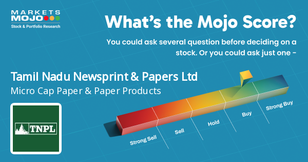 Tamil Nadu Newsprint & Papers Ltd (TNPL) Stock Analysis | Price ...